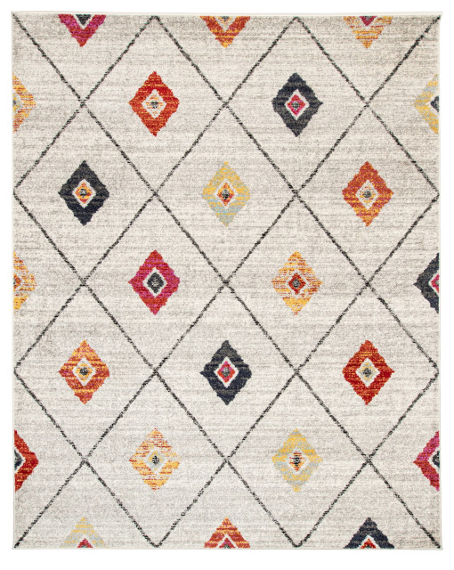 Tavon Diamond Geometric Modern Runner Area Rug, 5 Ft. X 8 Ft ...