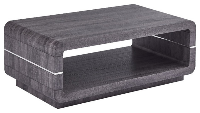 Modern Walnut Wood Coffee Table - Transitional - Coffee Tables - by ...