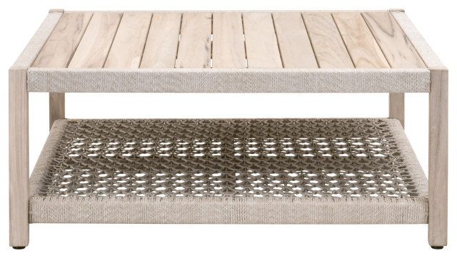 Wrap Outdoor Square Coffee Table - Beach Style - Outdoor Coffee Tables ...