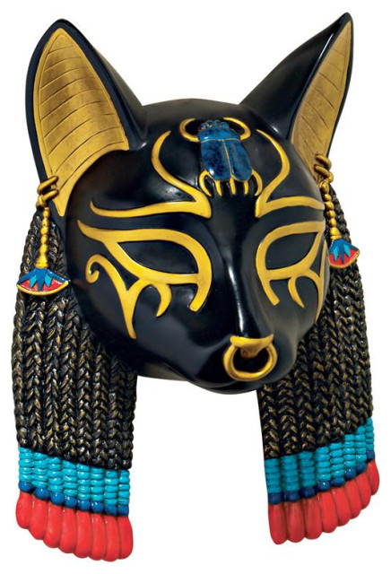 Design Toscano Bastet Mask Of Ancient Egypt - Mediterranean - Wall ...