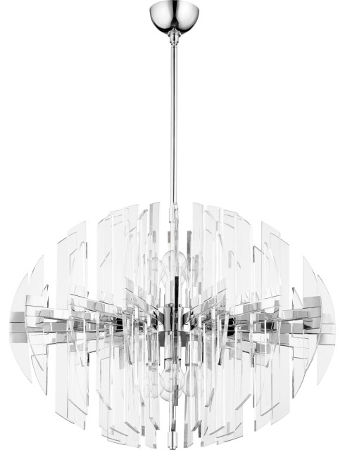 ZION 30" 8-Light OVAL PN - Contemporary - Pendant Lighting - by ...