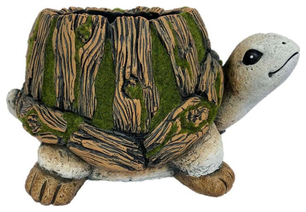 10" Turtle Flower Pot - Beach Style - Outdoor Pots And Planters - by ...