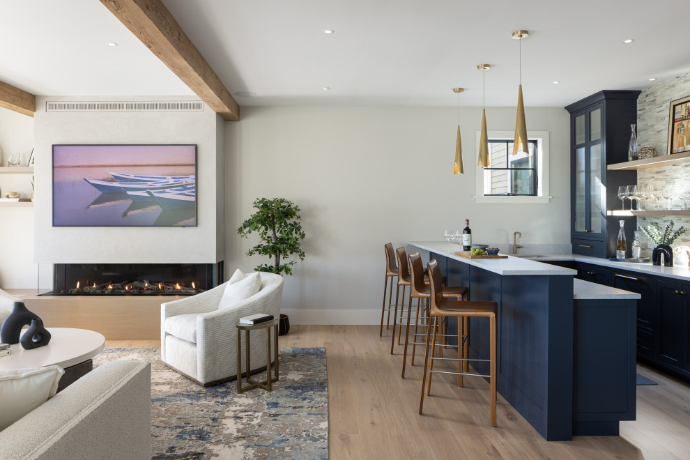 Ninigret Pond Haven - Beach Style - Home Bar - Providence - by Sweenor ...