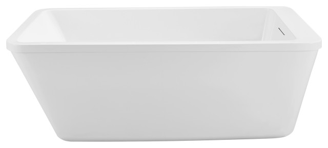 60'' Streamline NPT9250BL Freestanding Tub With Internal Drain ...