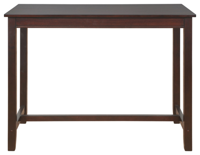 Linon Claridge 36" Wood Counter Height Pub Table in Brown - Farmhouse ...