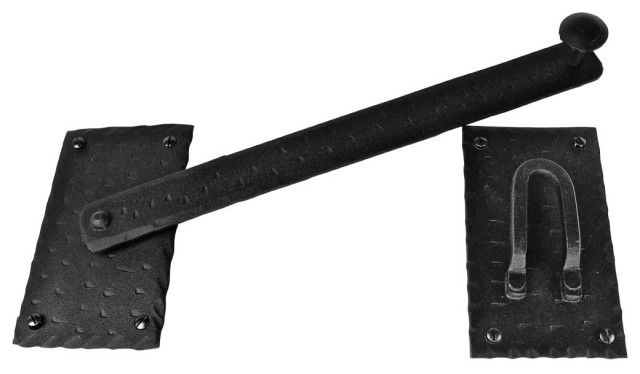Black Iron Gate Latch Fence Gate Latch Lock 12 Inch | - Traditional ...
