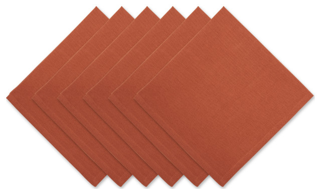 Storm Blue Solid Napkin Set/6 - Napkins - by VirVentures | Houzz