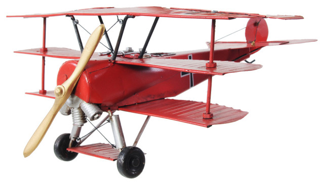 1917 Red Baron Fokker Triplane Collectible Metal scale model Airplane - Contemporary ...