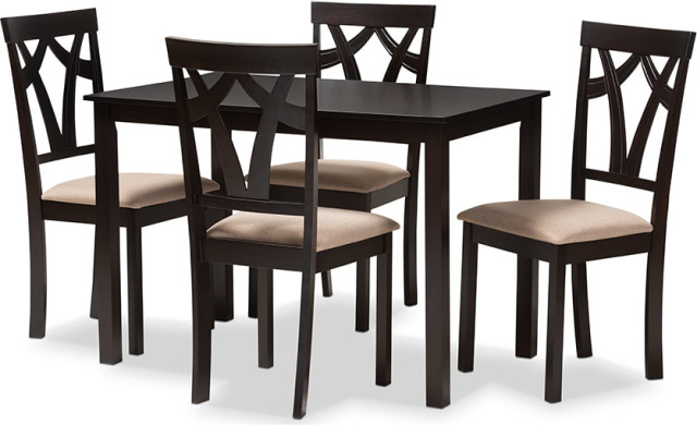 Sylvia Espresso Dining Set - Transitional - Dining Sets - by HedgeApple ...