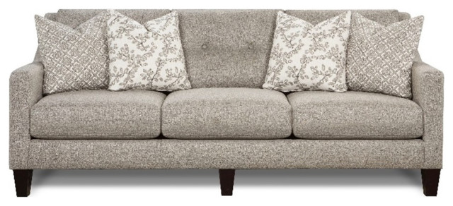 Southern Home Furnishings Evenings Stone Polypropylene Sofa in Greige ...