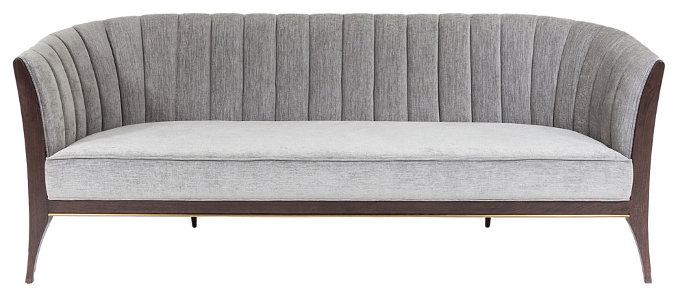 Channel Back Sofa - Midcentury - Sofas - by HedgeApple | Houzz
