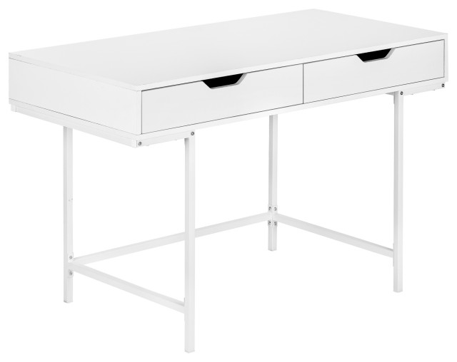 Computer Desk, Home Office, Laptop, Storage Drawers, 48"L, Work, Metal ...