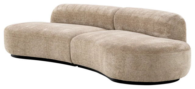 Beige Curved Modern Sofa, Eichholtz Björn - Tropical - Sectional Sofas - by OROA - Distinctive ...