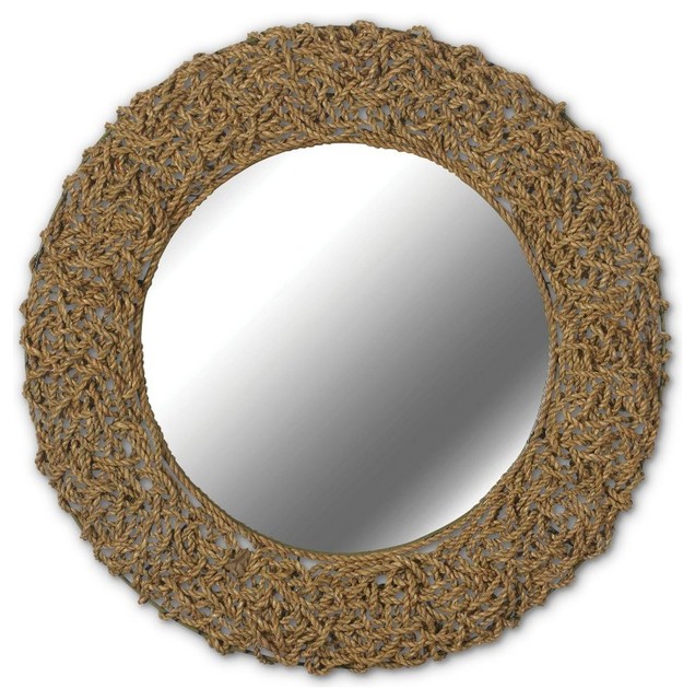 Kenroy Home Seagrass Wall Mirror, Natural Rope - 60203 - Beach Style ...