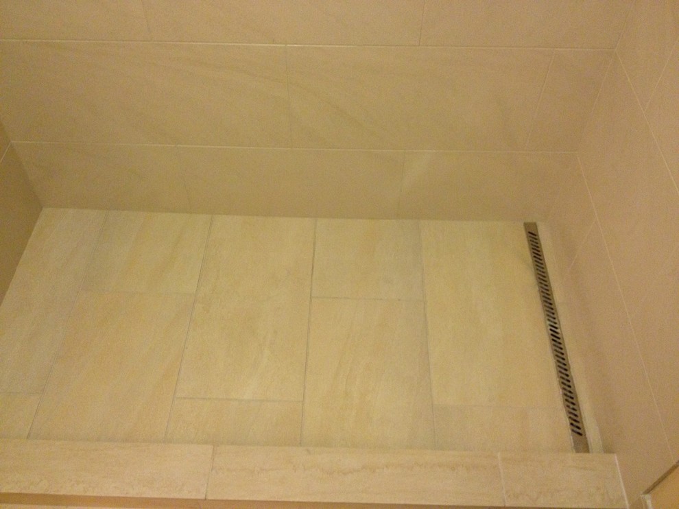 Large Format Tile Shower Design - Modern - Denver - by QuickDrain USA ...