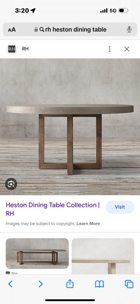 any ideas for chairs that would go with RH Heston round dining table?