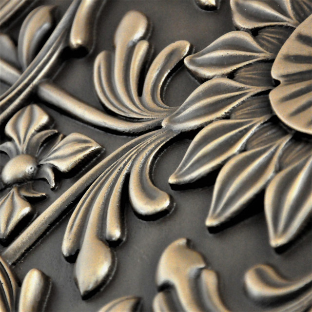 Backsplash Metal Mural Tile Hand Made Plaque Harmony 18"x24 ...