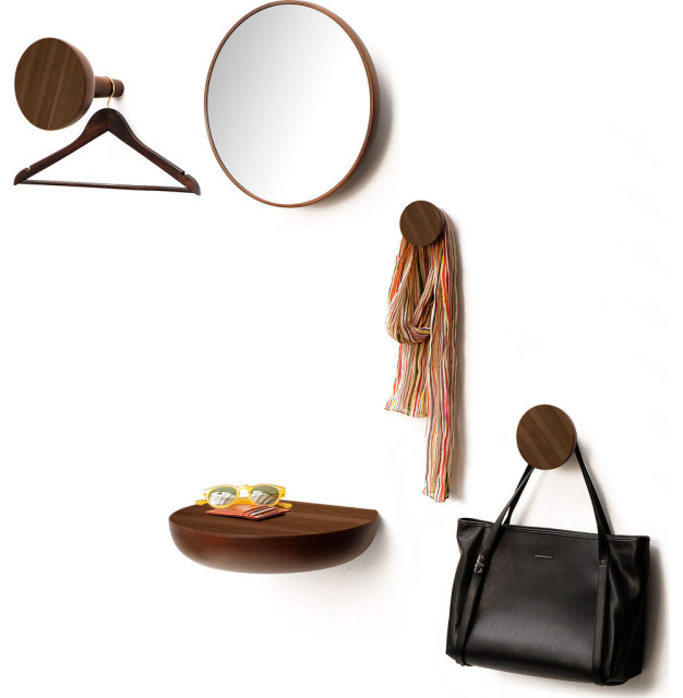 Nomon Welcome Shelf | Walnut - Transitional - Display And Wall Shelves ...