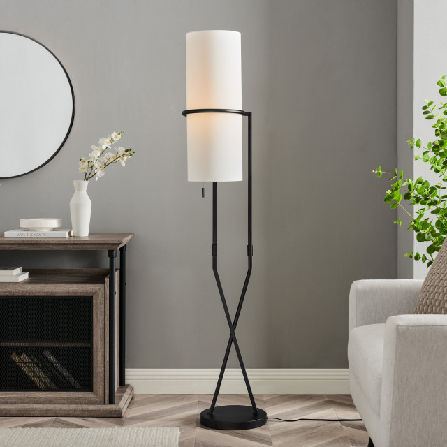 Lite Source LS-83728 Xandra 64" Tall Column Floor Lamp - Transitional ...