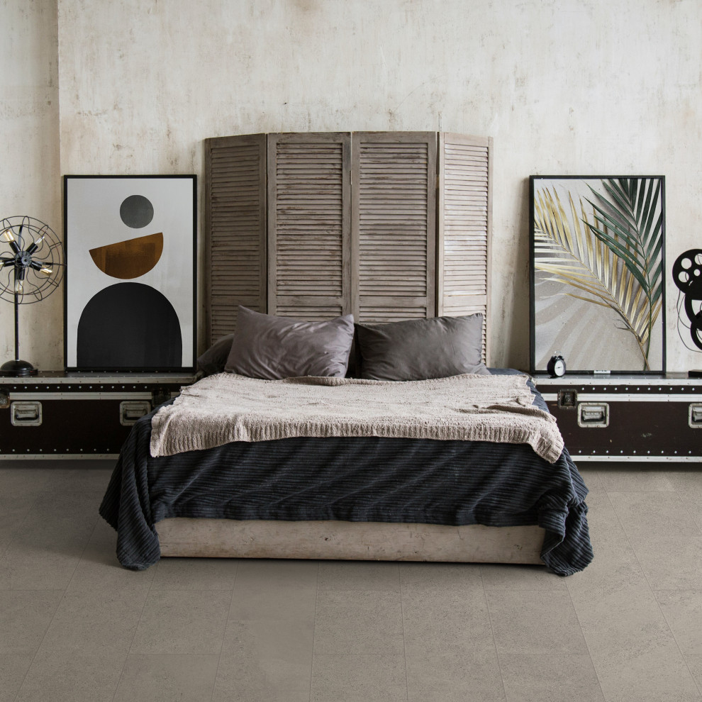 Faro Taupe Grey Porcelain Tiles Bedroom - Modern - Bedroom - Phoenix ...