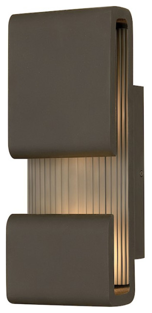 Hinkley Lighting Contour Small Outdoor Wall Mount, Oil Rubbed Bronze ...