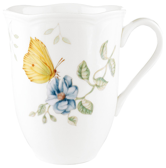 Lenox Butterfly Meadow Dragonfly Porcelain Tea Mug - Contemporary ...