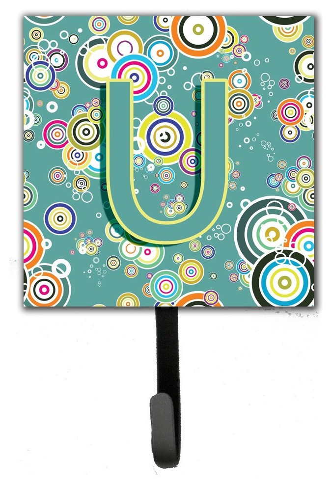 Letter U Circle Circle Teal Initial Alphabet Leash/Key Holder ...