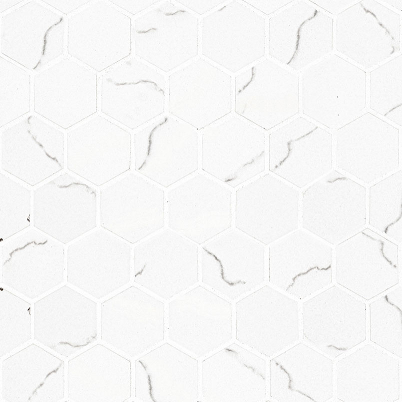 Miraggio Gray Porcelain Hexagon Mosaic Wall & Floor Tile - Traditional ...