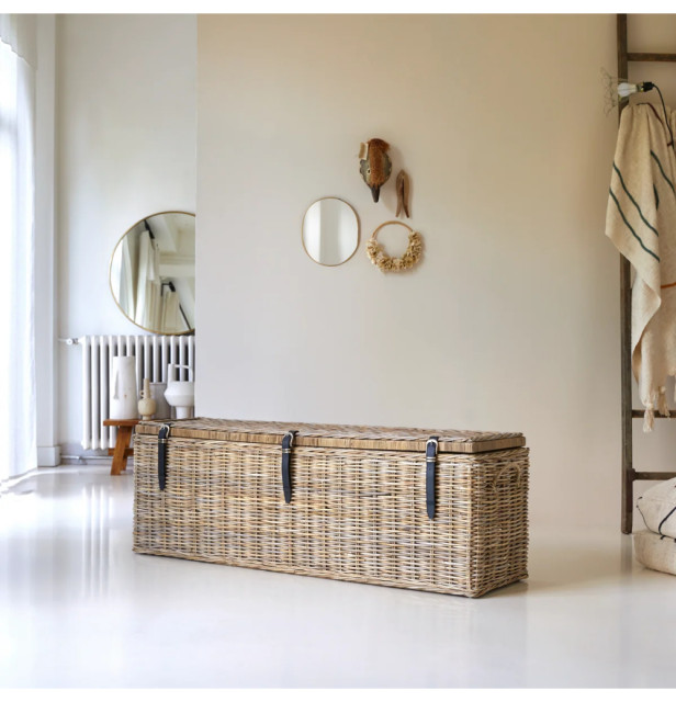 Natural Rattan Chest | Tikamoon Kubu - Tropical - Accent Chests And ...