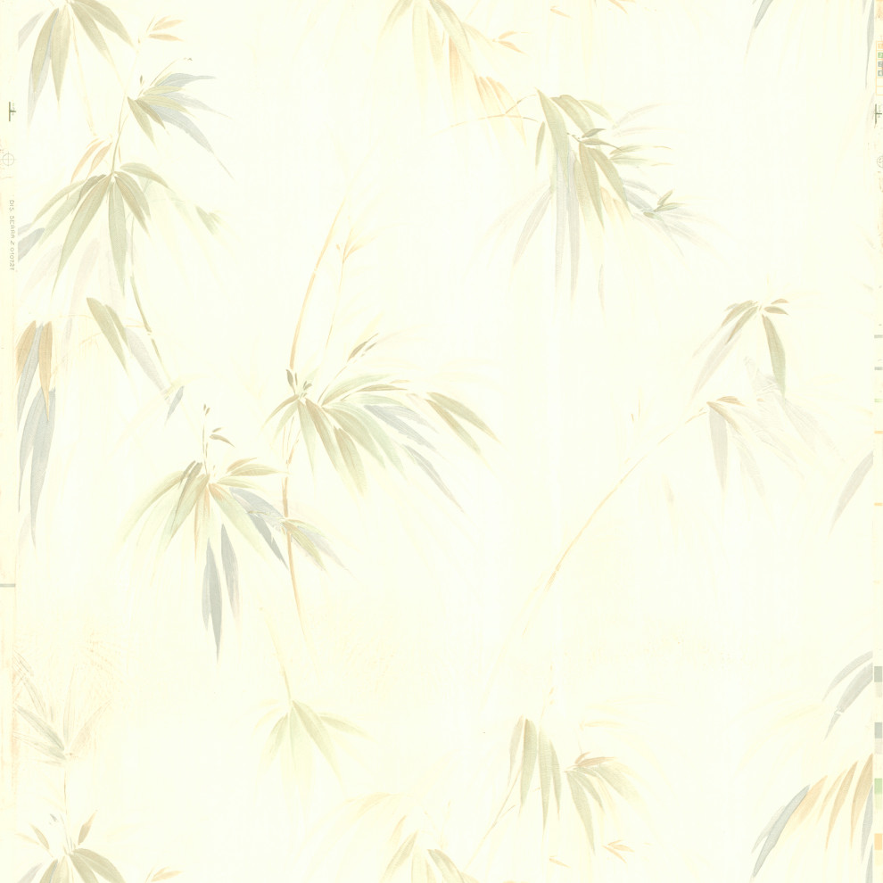 Edulis Cream Bamboo Texture Wallpaper - Asian - Wallpaper - by Brewster ...