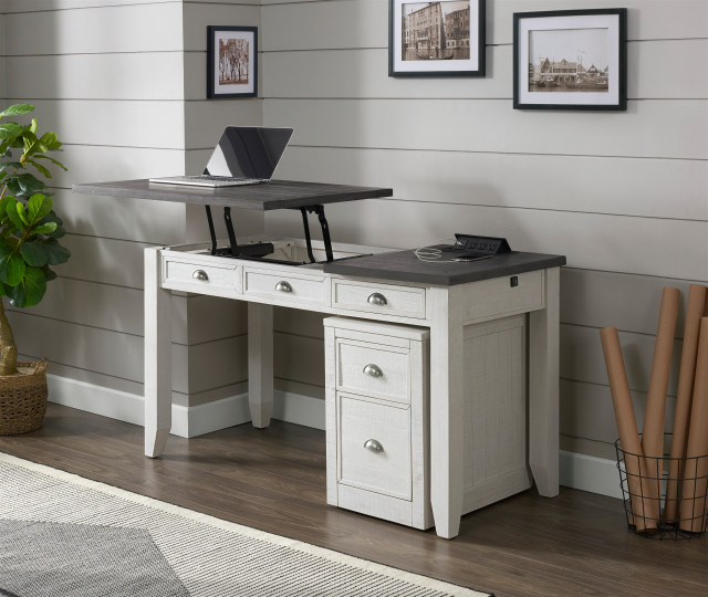 Monterey 2-drawer File Cabinet With Fingerprint Lock, White Stain ...