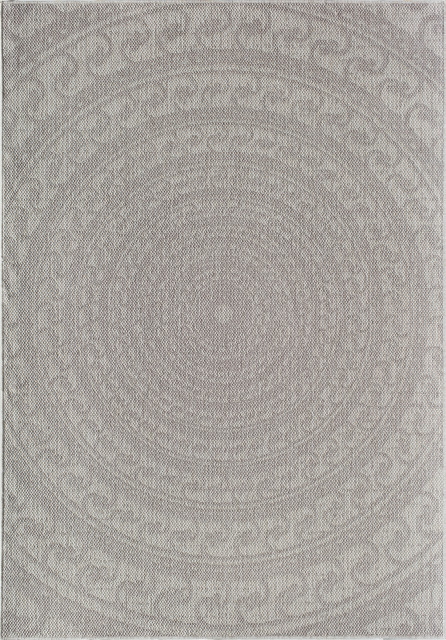 Veranda Indoor/Outdoor Icy Swirl Area Rug, 8'x10' - Contemporary ...