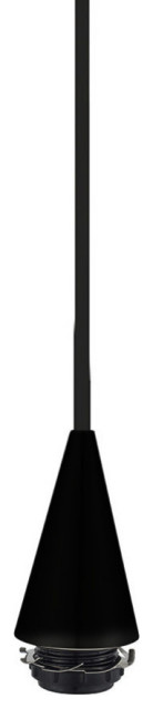 WAC Lighting Accessory - Line Voltage Pendant Socket Set, Black Finish ...