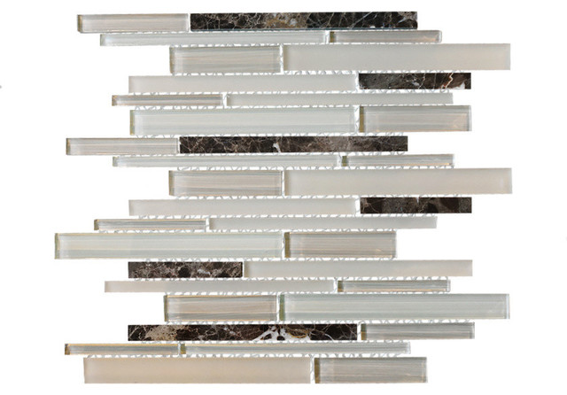 Saturn Mosaic Tile Sheet, Beige, Sample - Contemporary - Mosaic Tile ...