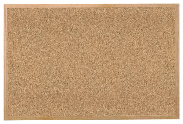 Ghent Natural Cork Bulletin Board With Wood Frame, 4'x10 ...