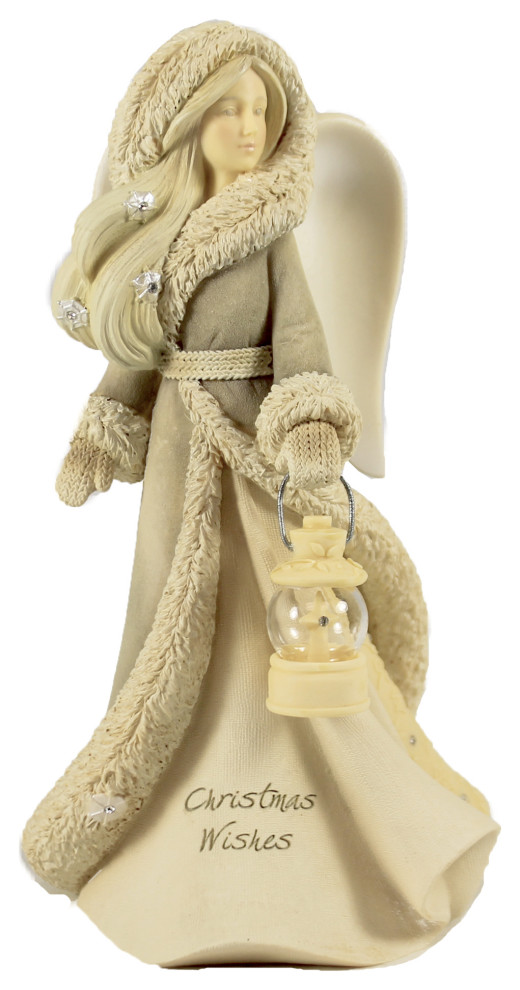 Foundations Christmas Wishes Angel Polyresin Wings Holy Holiday 6006484 ...