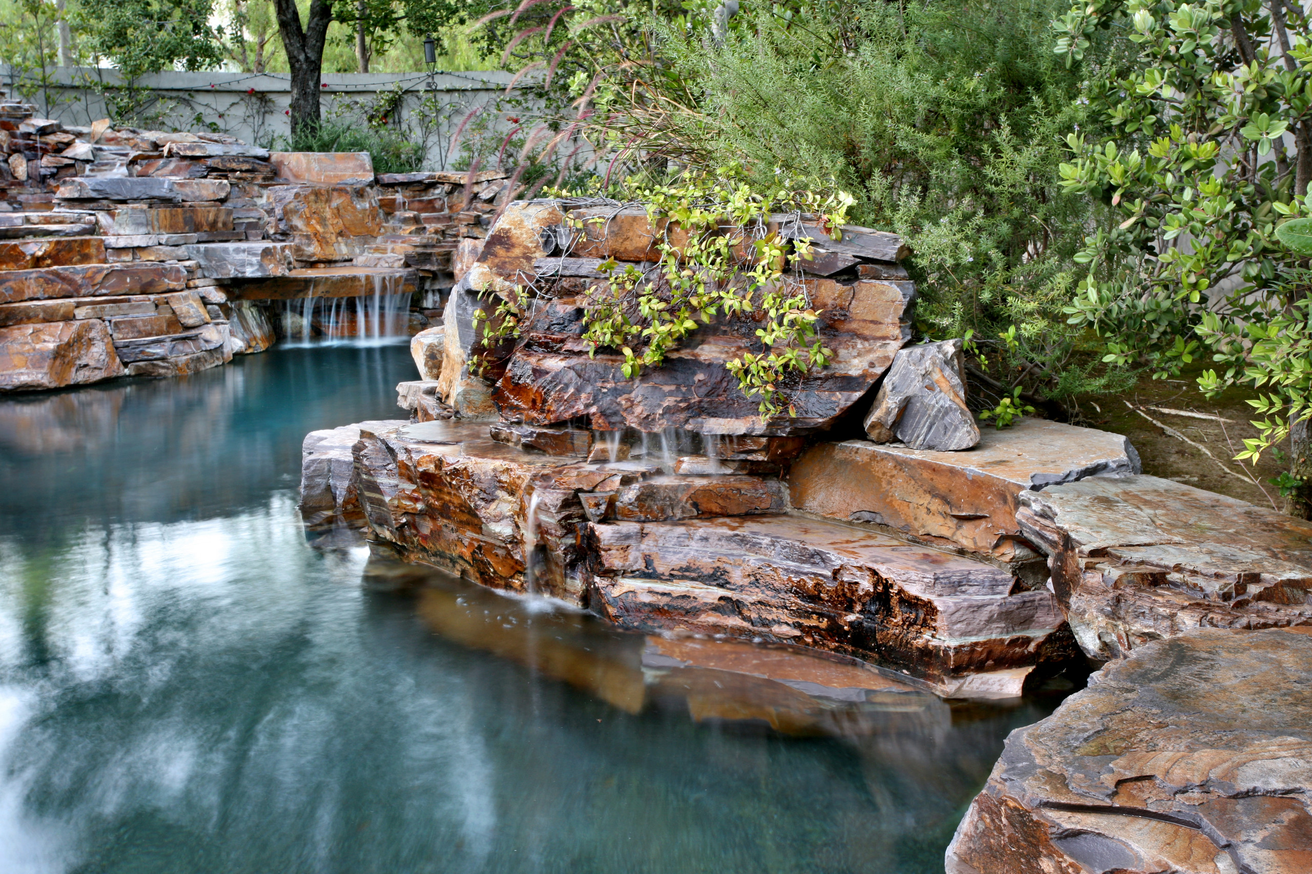 Insane Custom Water Features Lucas Lagoons Custom Pool Builder In