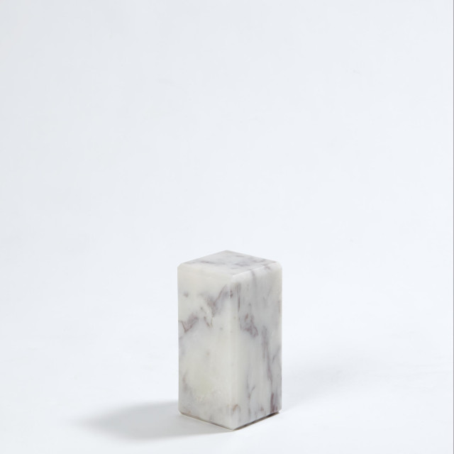 3" Marble Mini Pedestal/Riser, Small - Traditional - Plant Stands And ...