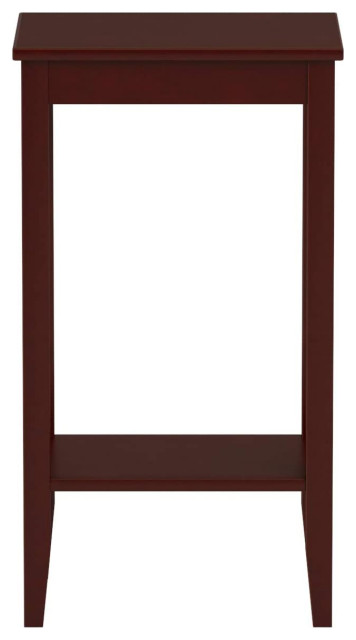 Simple Design Tall End Table Multi-purpose Small Space - Midcentury ...