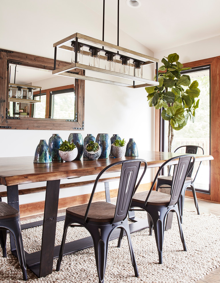 Modern Mountain Home - Rustic - Dining Room - Other - by CIRCLE Design ...