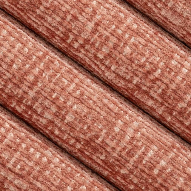 Pink Coral Performance Chenille Upholstery Fabric by the Yard, By The ...