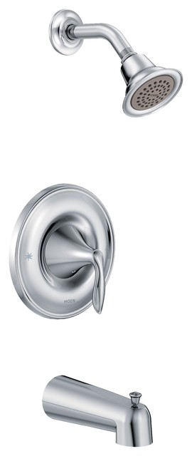 Moen Eva Chrome Posi-Temp Tub/Shower - Transitional - Tub And Shower ...