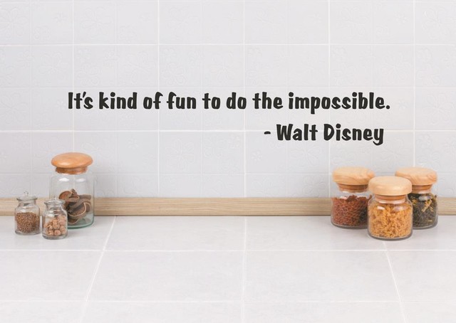 Vinyl Decal, It's Kind Of Fun To Do The Impossible 6x30", 6X30 ...