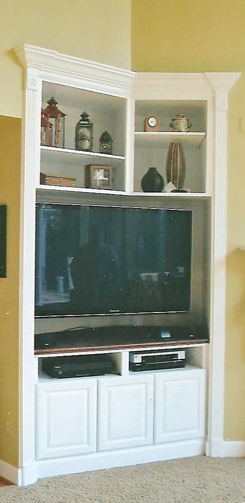 Custom Corner Entertainment Center - Transitional - Living Room - DC ...