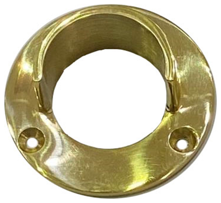 Brass Open End Flange With Set Screw - Traditional - Cabinet And Drawer ...