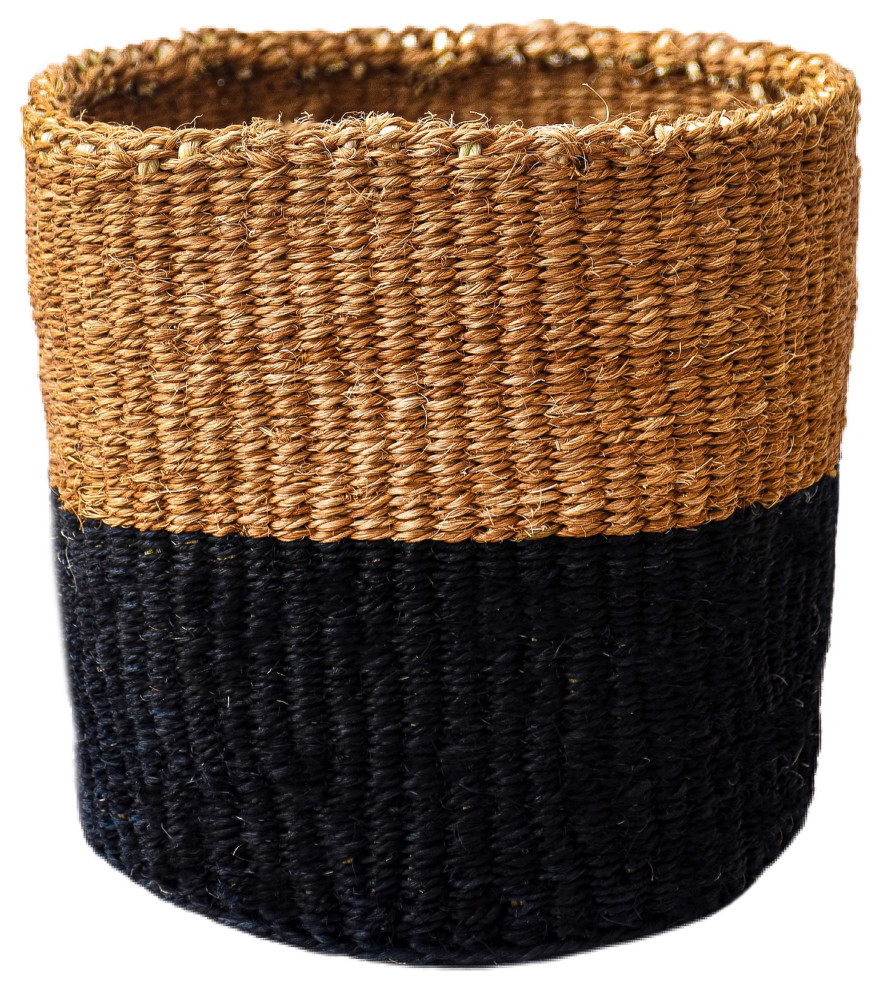 Hand Woven Natural Sisal Fiber Planter Basket for Plants, Blankets ...