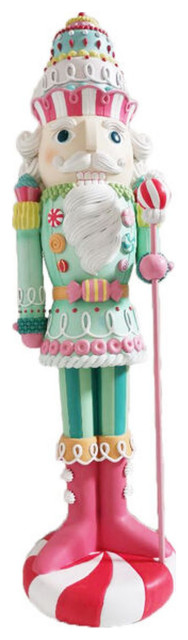 December Diamonds North Pole Sweet Shoppe 5 Ft Candy Nutcracker w ...