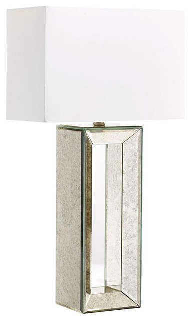 Rectangular Glass Table Lamp