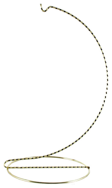 10.5inch Twisted Wire Ornament Stand (Brass) - Traditional - Christmas ...