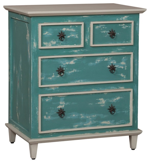 Waterfront Cottage Side Chest - Farmhouse - Accent Chests And Cabinets ...